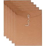 Amazon.com : VANRA Kraft String Envelope File Folder Project Pockets File Jacket Document ...