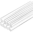 Amazon.com: MECCANIXITY 8pcs Acrylic Square Rods 1/2" x 12" Clear ...