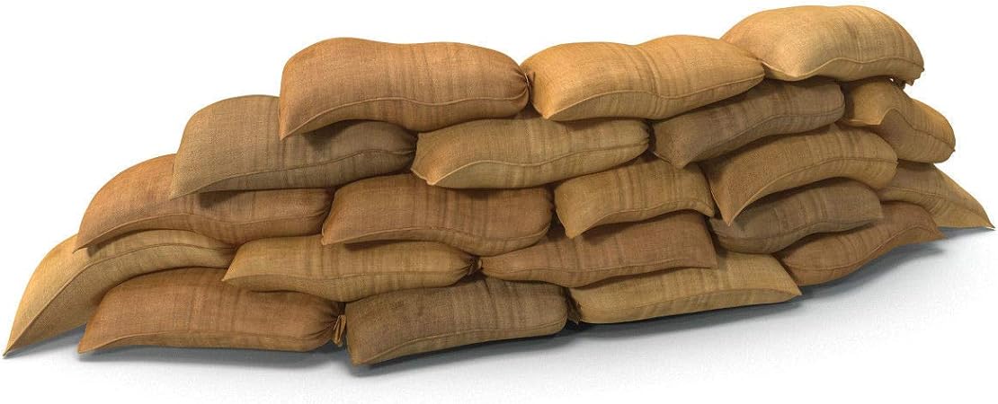 SANDBAGS SANDBAG Flood Sacks Hessian Protection Flooding (100): Amazon ...
