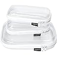 Amazon.com: 3 Pack Clear Hard Shell Zipper Case - Clear Waterproof ...