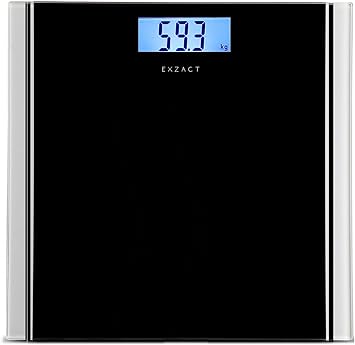 Exzact Digital Bathroom Scale/Electronic Weighing Scale - Large ...