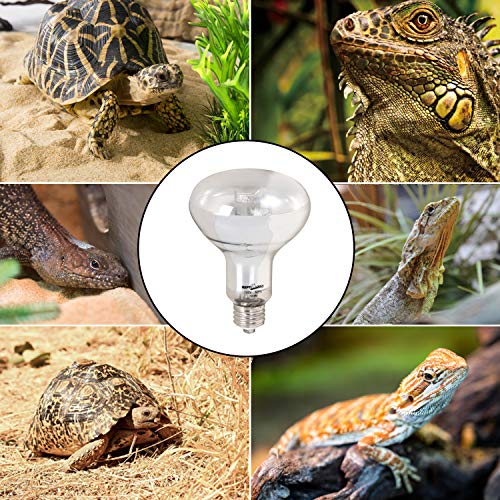 REPTI ZOO Reptile Heat Lamp 100W Full Spectrum UVA UVB Reptile Sun Lamp ...