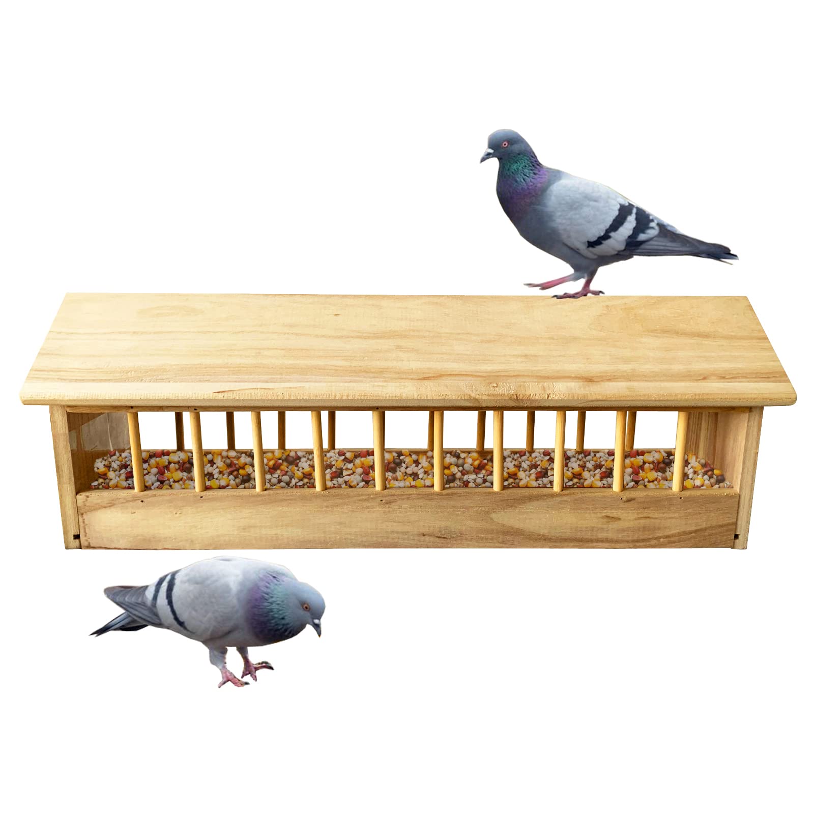 Mua Wooden Pigeon Feeder Bird Feeder Food Dispenser Tool for Pigeon ...