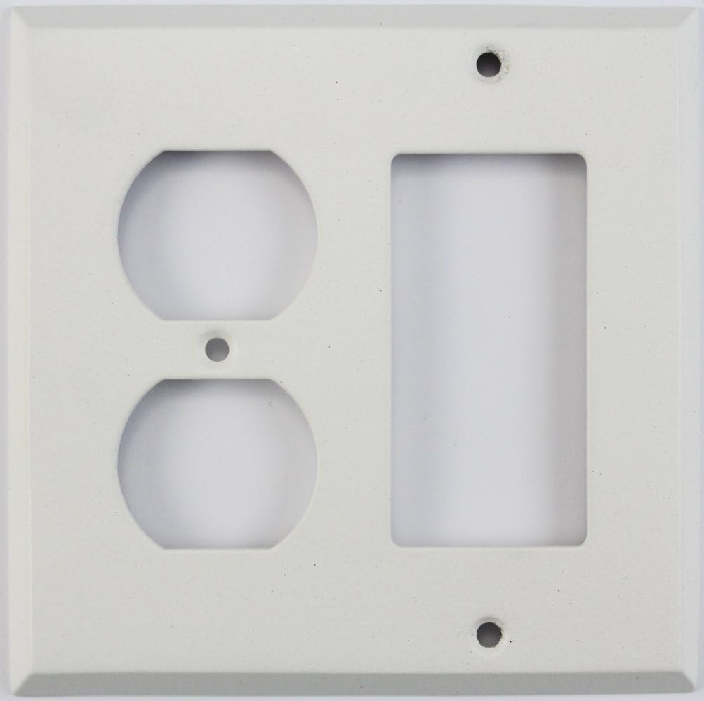 Classic Accents Painted Stamped Steel Switch Plates - (2 Gang Combo - 1 ...