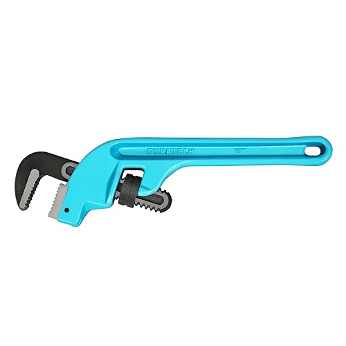 DURATECH 10-Inch Offset Pipe Wrench, Heavy Duty End Pipe Wrench, Cast ...