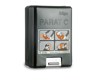 Draeger Drager Parat C Smoke Hood Respirator R52818: Science Lab Gas ...