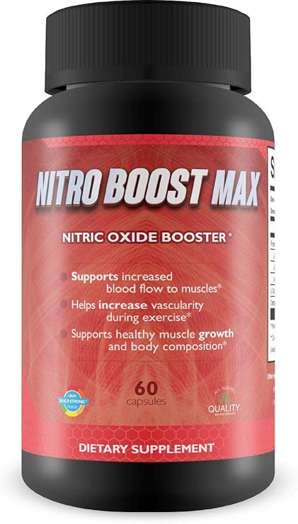 Amazon.com: Nitro Boost Max - Nitric Oxide Booster - Supports Blood ...