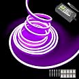 Maxlaxer Purple Neon LED Strip Lights, 16.4ft 12V Waterproof Flexible ...