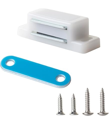 Cabinet Magnet MPJ 15lb Magnetic Catch - White Zinc Shutter Hardware ...