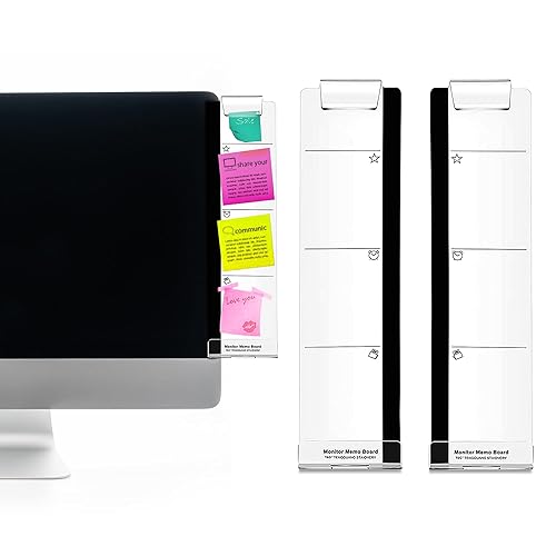 Quadow Monitor Message Board/Computer Monitors Side Panel/Notes Memo ...