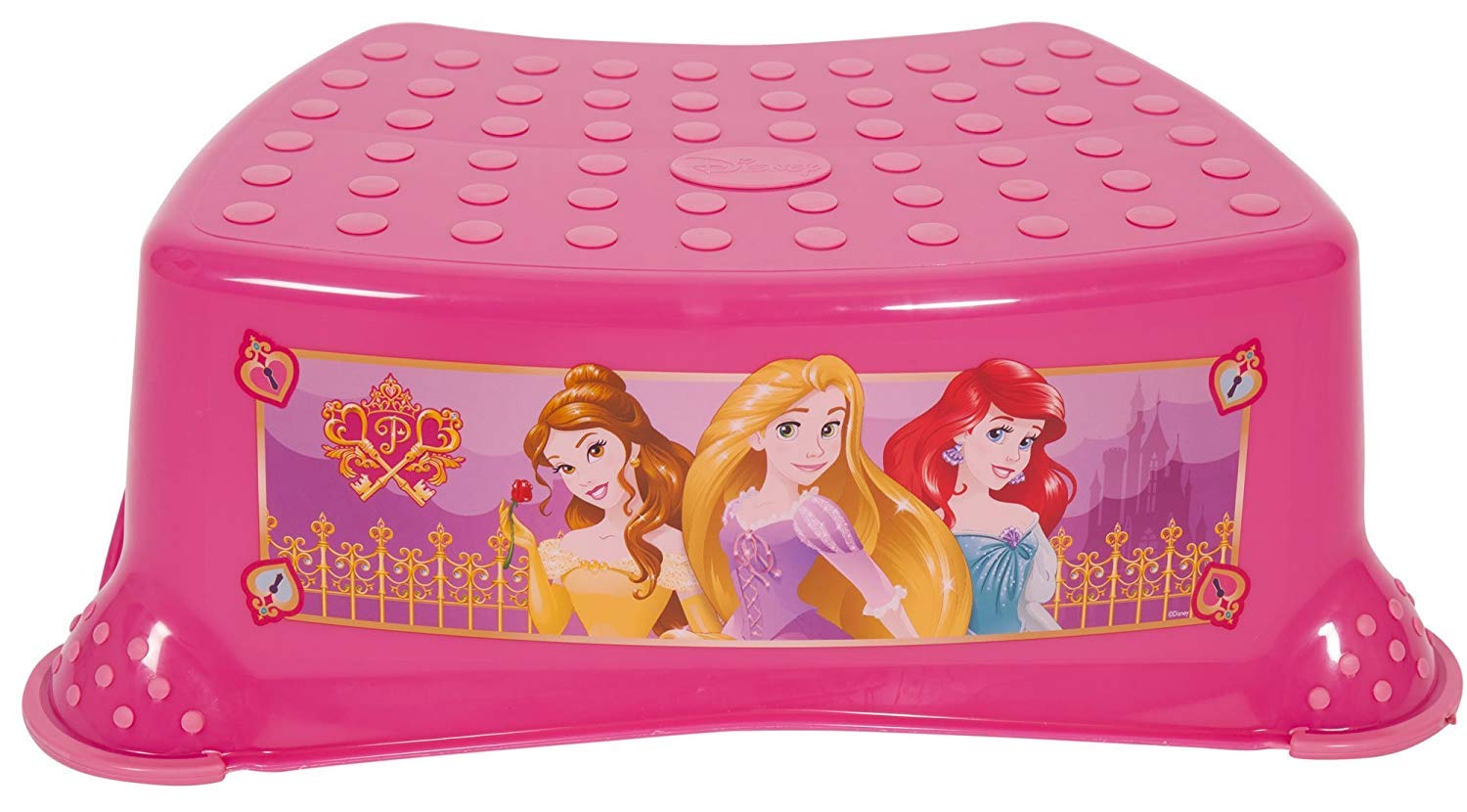 Amazon.com : Disney Princess Large Step Stool - Non-Slip Surface and ...