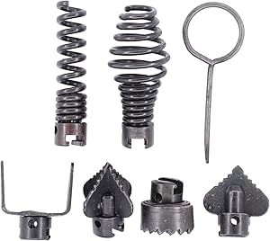 ApplianPar Drain Cleaner Tool 16mm Manganese Steel Drain Line Pipe ...