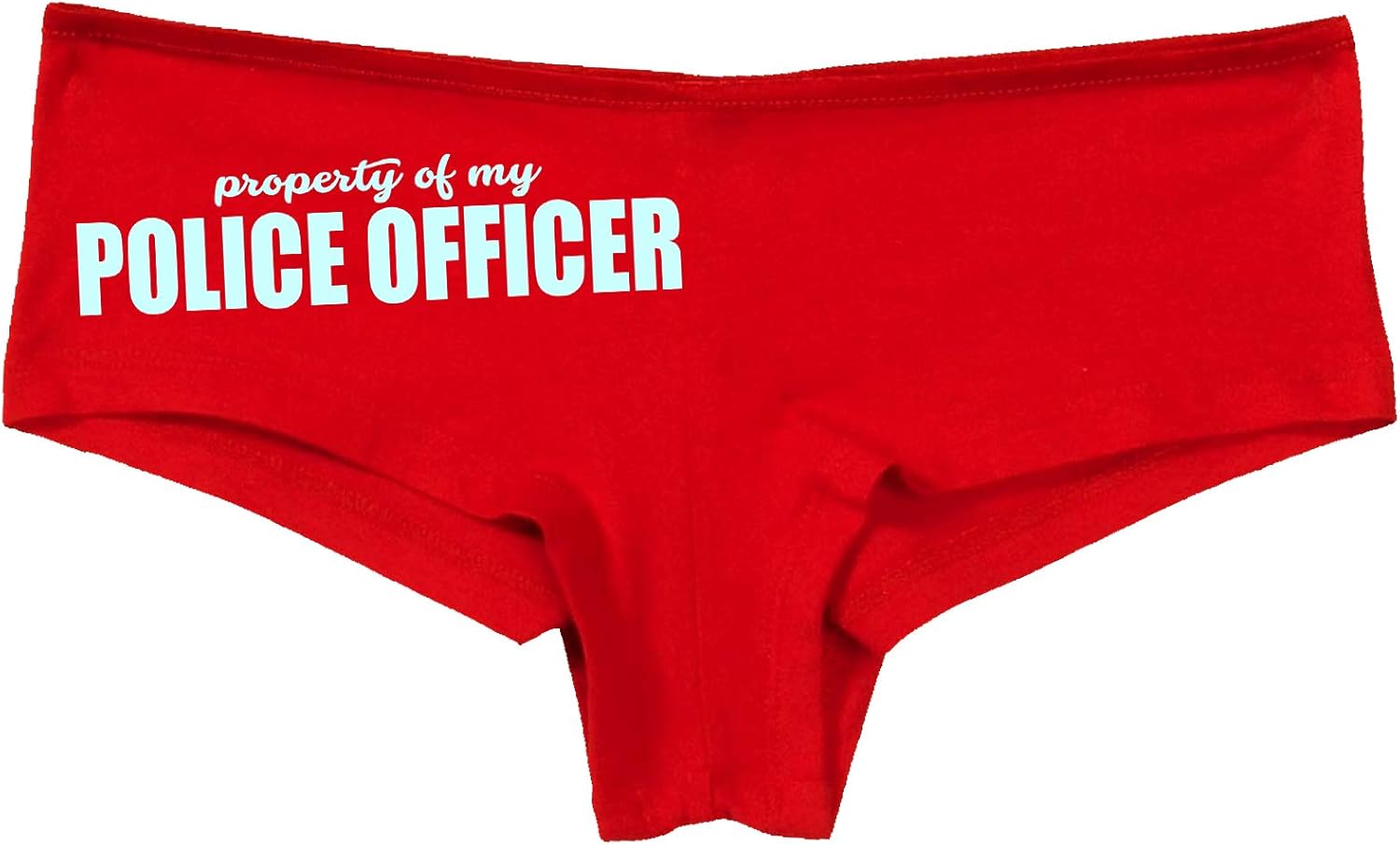 Knaughty Knickers Property of My Police Officer Leo Wife Slutty Red ...