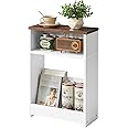 Amazon.com: IBUYKE Narrow Side Table with Storage Shelf, 3 Tier Slim ...