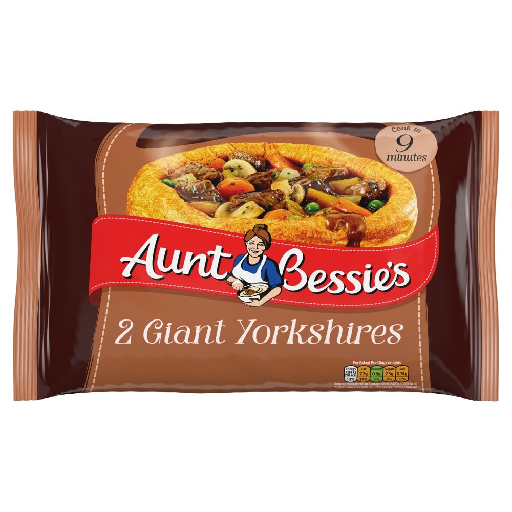 Aunt Bessie's 2 Giant Yorkshire Puddings, 230g (Frozen): Amazon.co.uk ...