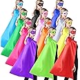 Amazon.com: ADJOY Superhero Capes and Masks for Adults Girls and Boys ...