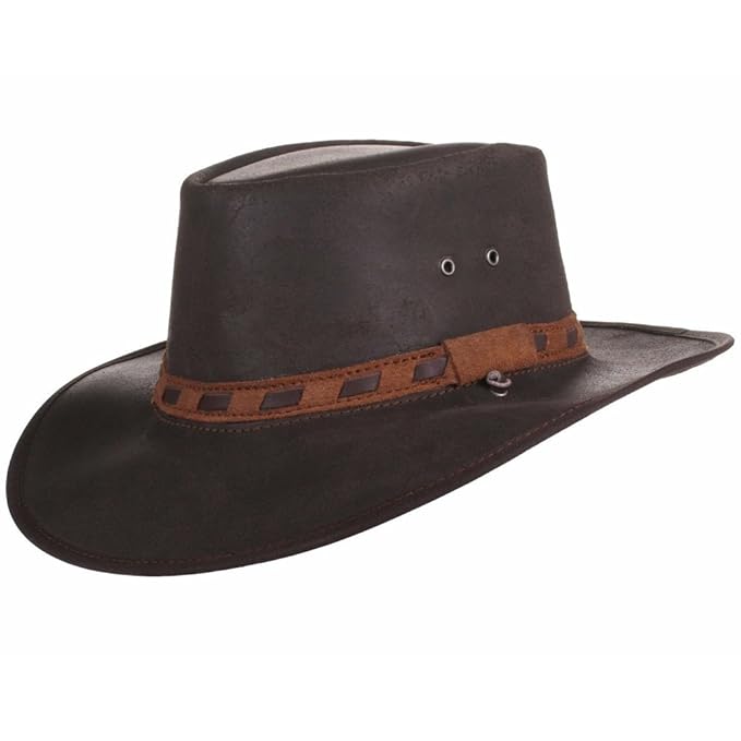 BUSHMAN Leather Safari Hat with Band Hat Hand Crafted in South Africa ...