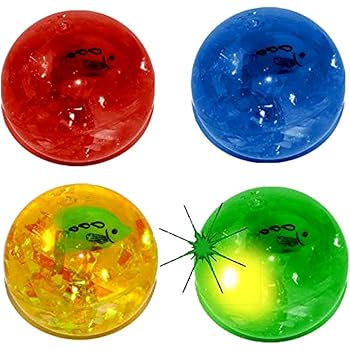 Amazon.com: Soft Spike Flashing Light Up Bounce Balls (Set of 6): Toys ...