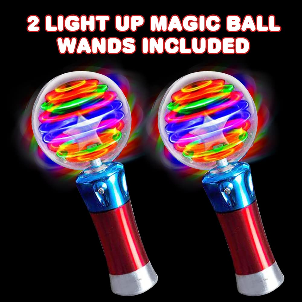 Mua 7.5 Inch Light Up Magic Ball Toy Wands for Kids, Set of 2, Flashing ...