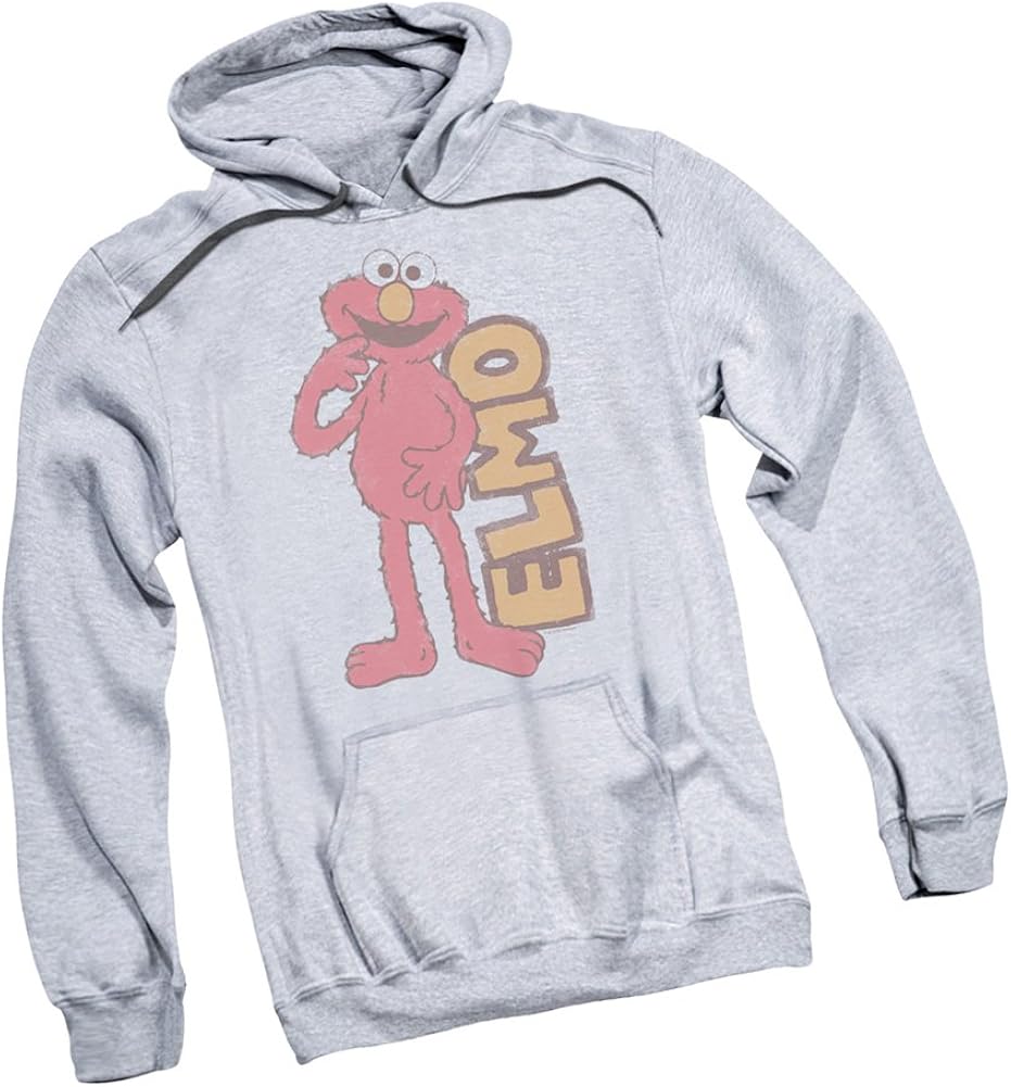 Amazon.com: Sesame Street Vintage Elmo Adult Hoodie Sweatshirt: Clothing