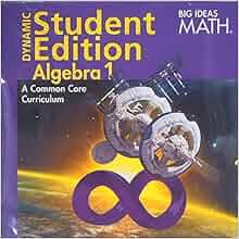Amazon.com: BIG IDEAS MATH Algebra 1: Common Core Dynamic Student ...