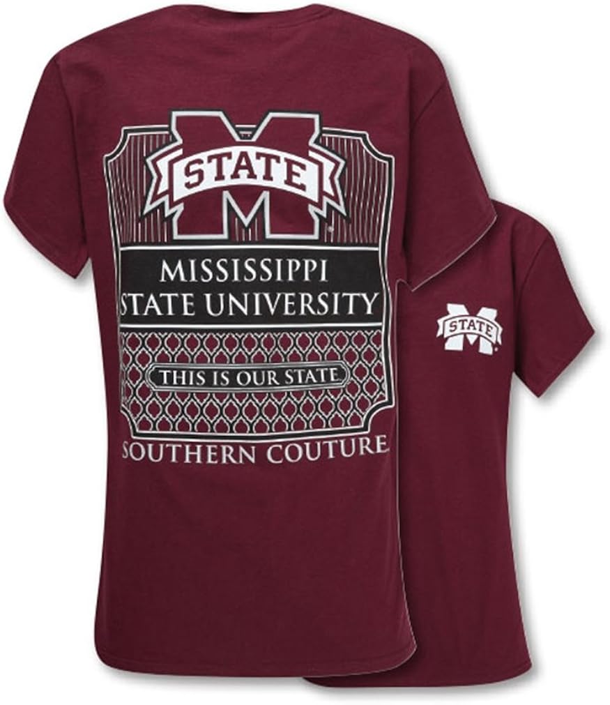 Amazon.com: Southern Couture SC Collegiate Preppy MSU Mississippi State ...