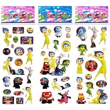 Amazon.com: Pixar Inside Out Stickers ~ 295 Reward Stickers: Toys & Games