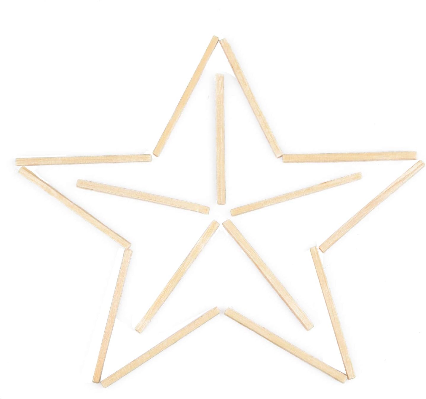 Euvoym 1000 Pieces Natural Wooden Matchsticks Bulk Pack Matchsticks ...