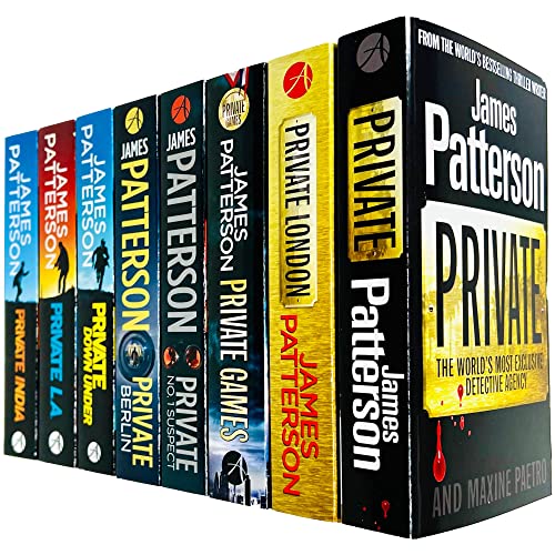 James Patterson Private Series Books 1 - 8 Collection Set (Private, Private London, Private ...