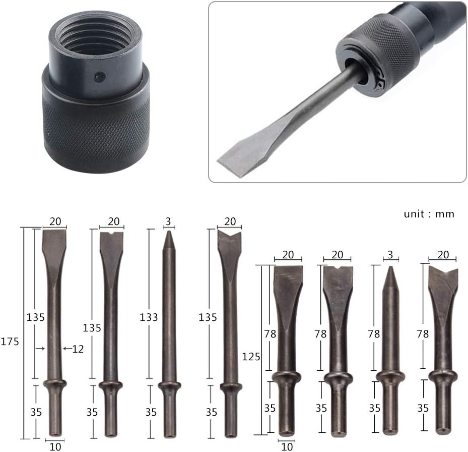 MXBAOHENG Pneumatic Concrete Breaker Air Hammer Air Compressor Chipping ...