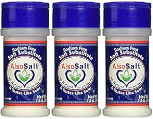 Amazon.com : Also Salt Sodium Free Salt Substitute - 2.5 oz. - 3 Pack ...