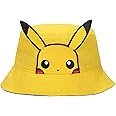 Pokemon Pikachu Big Face Unisex Adult Bucket Hat with 3D Plush Yellow ...