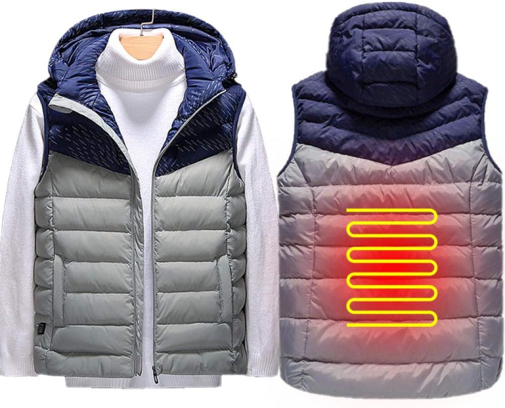 Gris USB Chalecos Termicos para Hombres/Mujeres,Lavable LigeroUSB ...