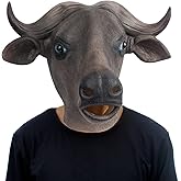 Amazon.com: AQKILO American Bison Mask Plush Animal Latex Full Head ...