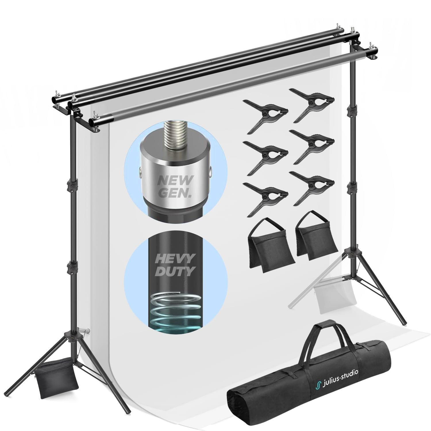 Julius Studio [Enhanced Heavy Duty] 10.1 x 8 ft. (W x H) Upgraded ...