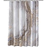 Amazon.com: ZTTXL Gray -White Marble Shower Curtain, Abstract Modern Decor Fabric Shower Curtain ...