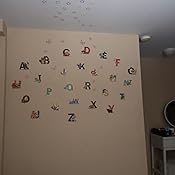 DEKOSH Educational Animal Alphabet Kids Wall Decals - Baby Nursery ...