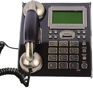 Amazon.com: Modern Corded Telephone, Leather Landline Landline Phone, Portable Desktop Corded ...