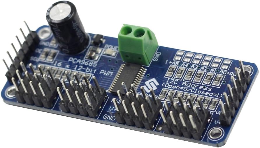 SunFounder PCA9685 16 Channel 12 Bit PWM Servo Driver for Arduino and Raspberry Pi (MEHRWEG ...