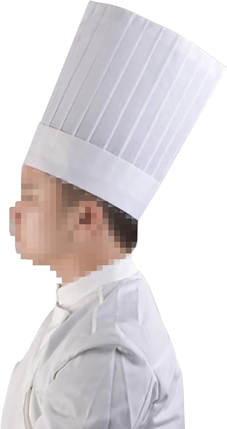 ShiyiUP 20 Pcs Chapeau de Chef Jetable Toques de Cuisinier Non-tissé ...