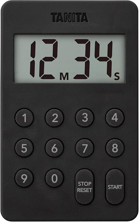 Amazon.co.jp : タニタ(Tanita) タイマー デジタル ブラック 100分計 デジタルタイマー TD-415 BK : ホーム＆キッチン