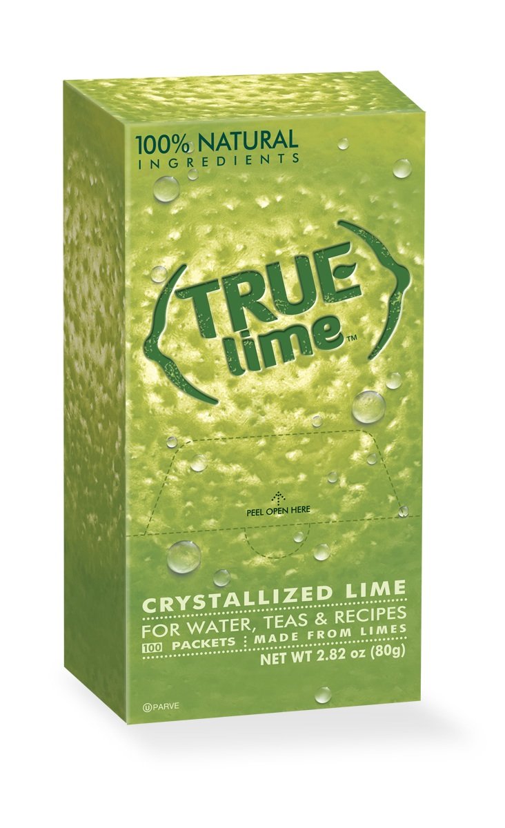 TRUE LIME Water Enhancer, Bulk Dispenser Pack (100 Packets), 0 Calorie Drink Mix Packets For ...