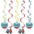Amazon.com: Creative Converting Train Dangling Party Decorations ...