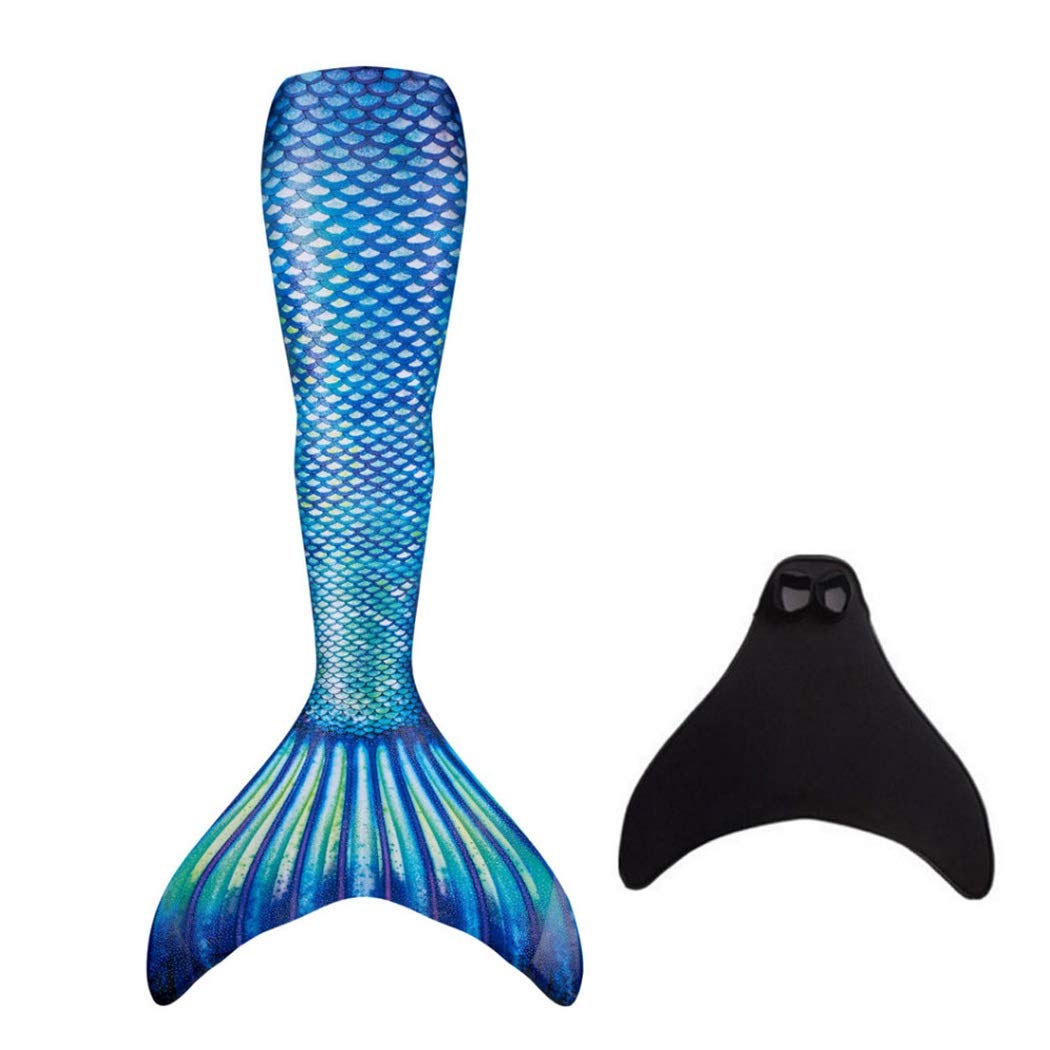 Buy DNFUN Mermaid Tail for Swimming with Monofin Kids Adults Mermaid ...