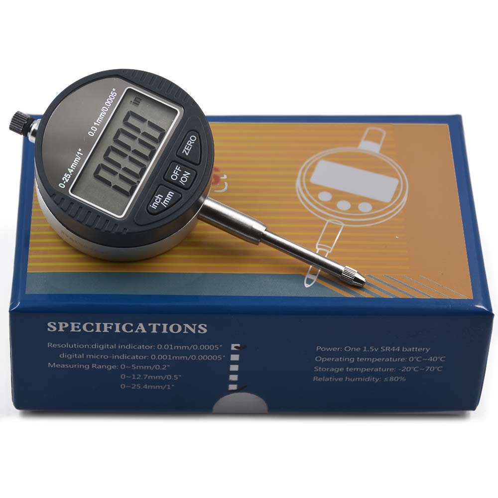0-12.7mm，IP54 Waterproof and Dust Proof Oudtinx Digital Dial Indicator ...
