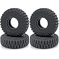 Amazon.com: RCLIONS 4PCS Rubber Micro 1" RC Wheel Tires 62mm for 1/24th Axial SCX24 Deadbolt,C10 ...
