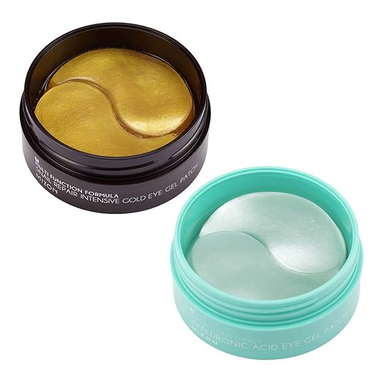 Amazon.com: Under Eye Gel Mask 100% Essence Hydrogel Eye Patches 24K ...