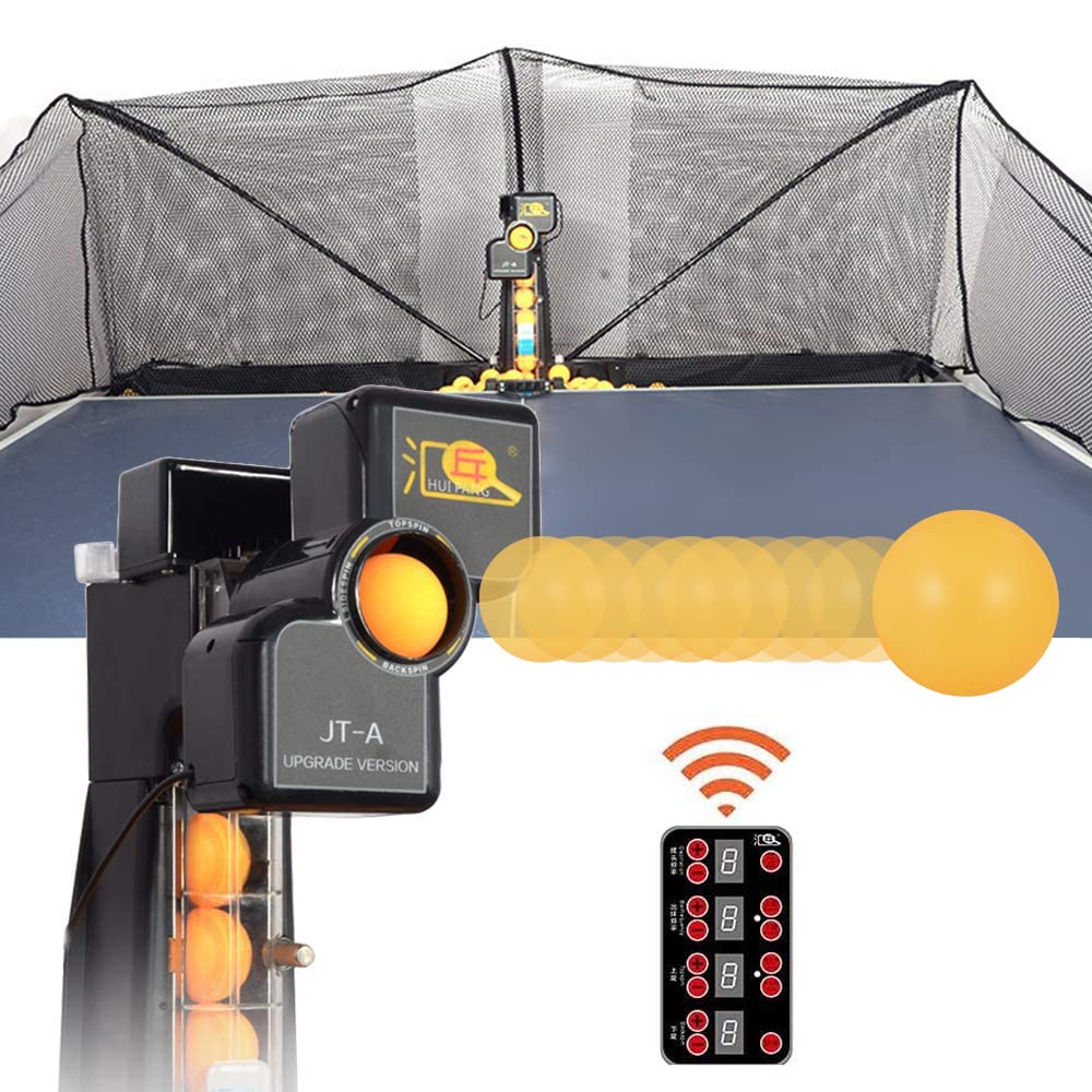 ZXMOTO Table Tennis Robot with Catch Net Automatic Ping Pong Robot ...