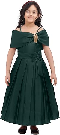 Adiva Girl's Fit and flare Maxi Gown Dress: Amazon.in: Clothing ...