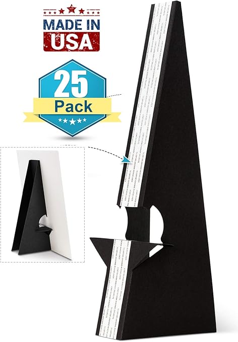 Amazon.com: Lineco, Pack of 25, 15" Black Adhesive Easel Back Self ...